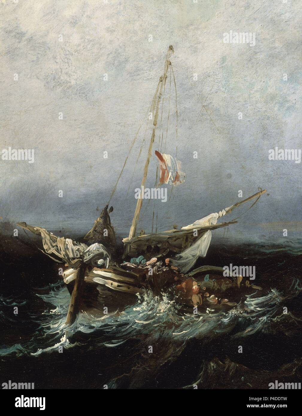 LA TEMPESTAD-DET BARCO-PINTADO EN 1852-OLEO/LIENZO 110,8X178,5 CM ...
