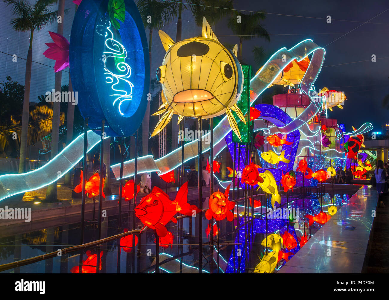 The Spring Lantern exhibition in Hong kong Stock Photo - Alamy