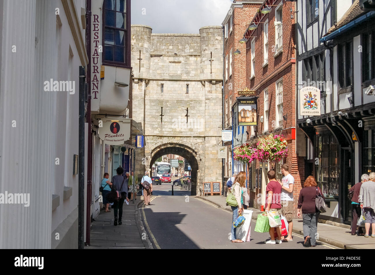 High petergate street in york hi-res stock photography and images - Alamy
