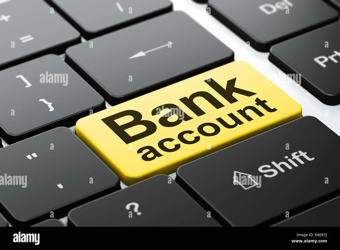 Money concept: Bank Account on computer keyboard background Stock Photo ...
