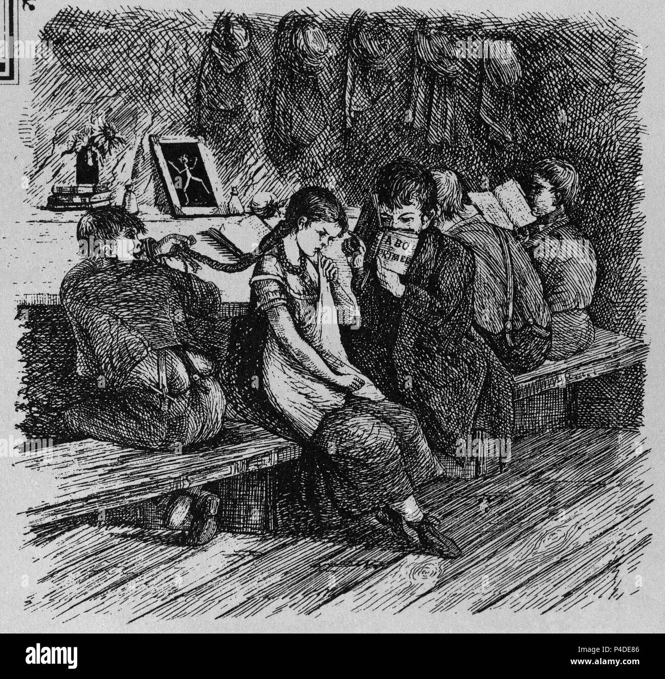 ESCUELA - SIGLO XVIII/XIX Stock Photo - Alamy