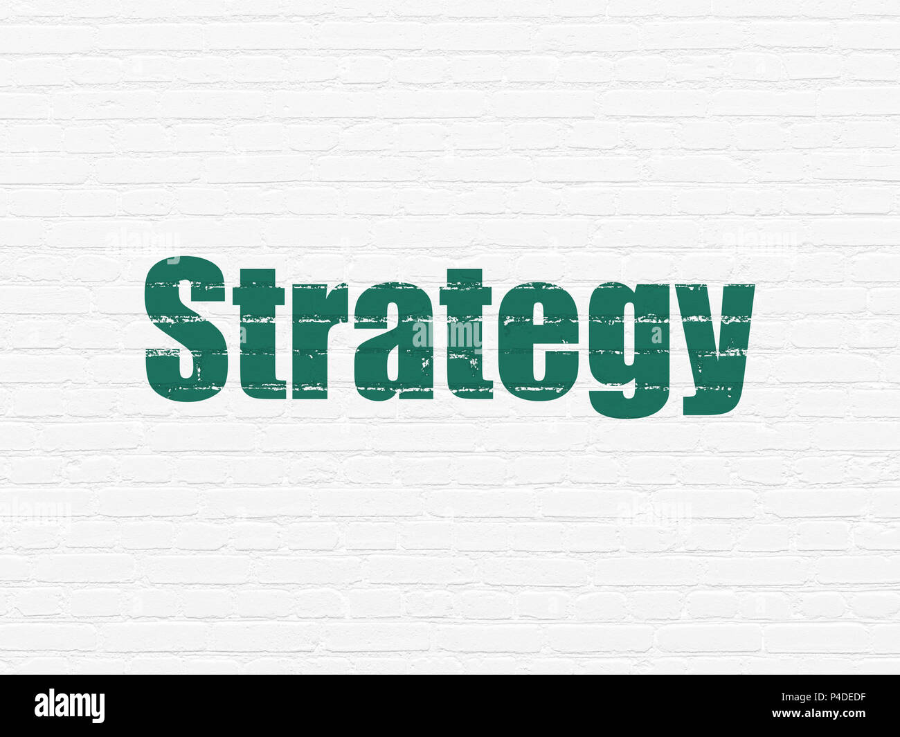Business concept: Strategy on wall background Stock Photo - Alamy