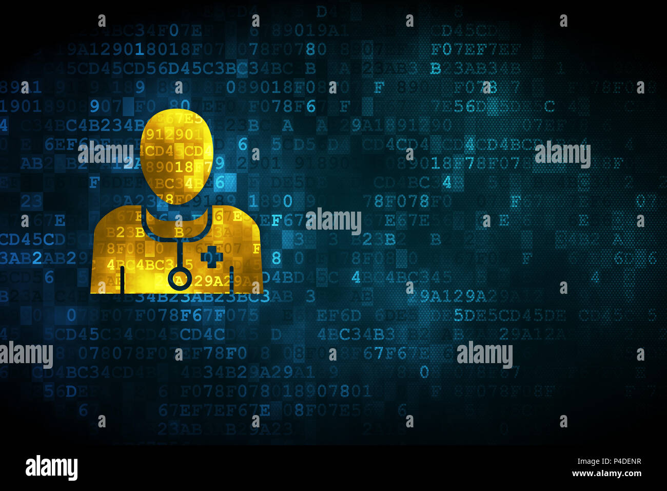 Healthcare concept: Doctor on digital background Stock Photo - Alamy