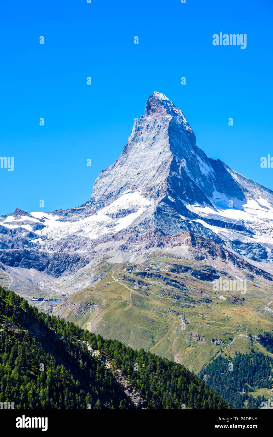 Matterhorn - beautiful landscape of Zermatt, Switzerland Stock Photo ...
