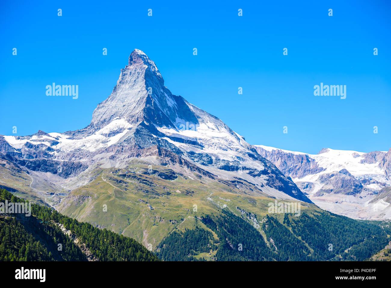 Matterhorn - beautiful landscape of Zermatt, Switzerland Stock Photo ...
