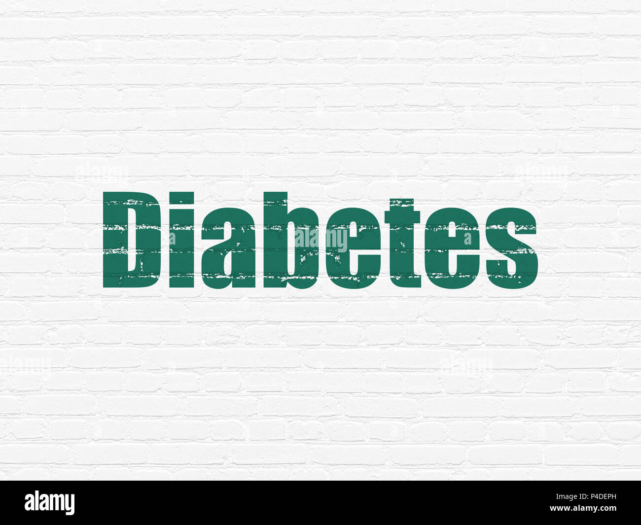 Health concept: Diabetes on wall background Stock Photo - Alamy