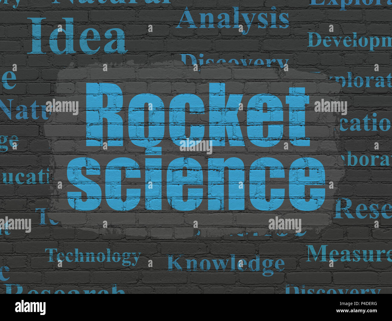 Science concept: Rocket Science on wall background Stock Photo - Alamy