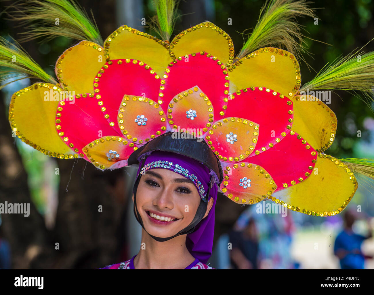 Participant in the Aliwan fiesta in Manila Philippines Stock Photo - Alamy