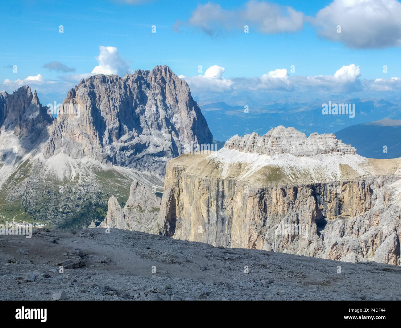 The Dolomites from the top of the Cable Car Observation Platform Italy ...