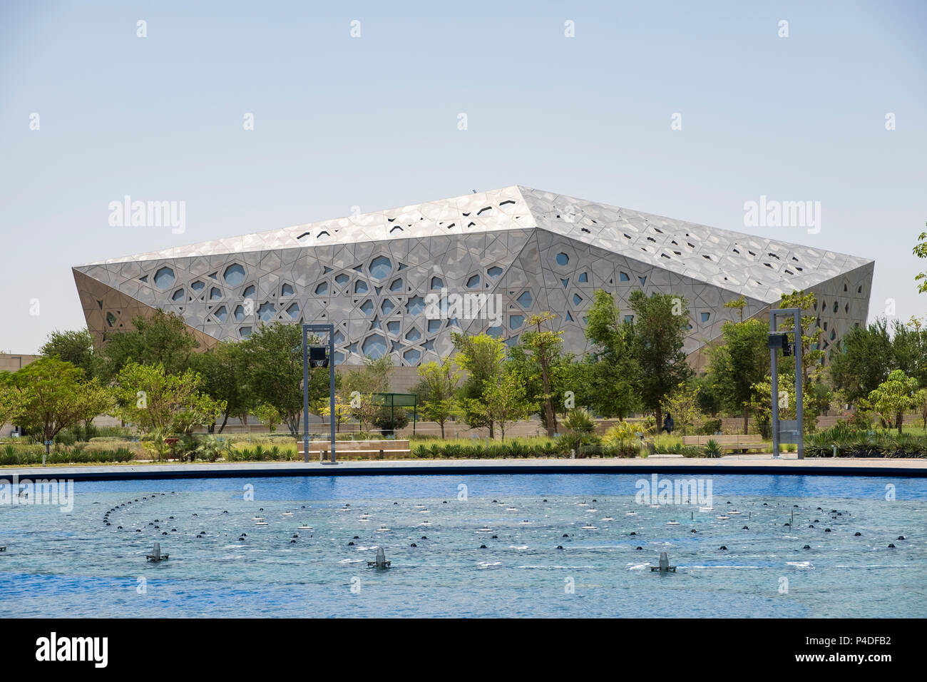 Exterior of new Sheikh Jaber Al-Ahmad Cultural Centre in Kuwait City ...