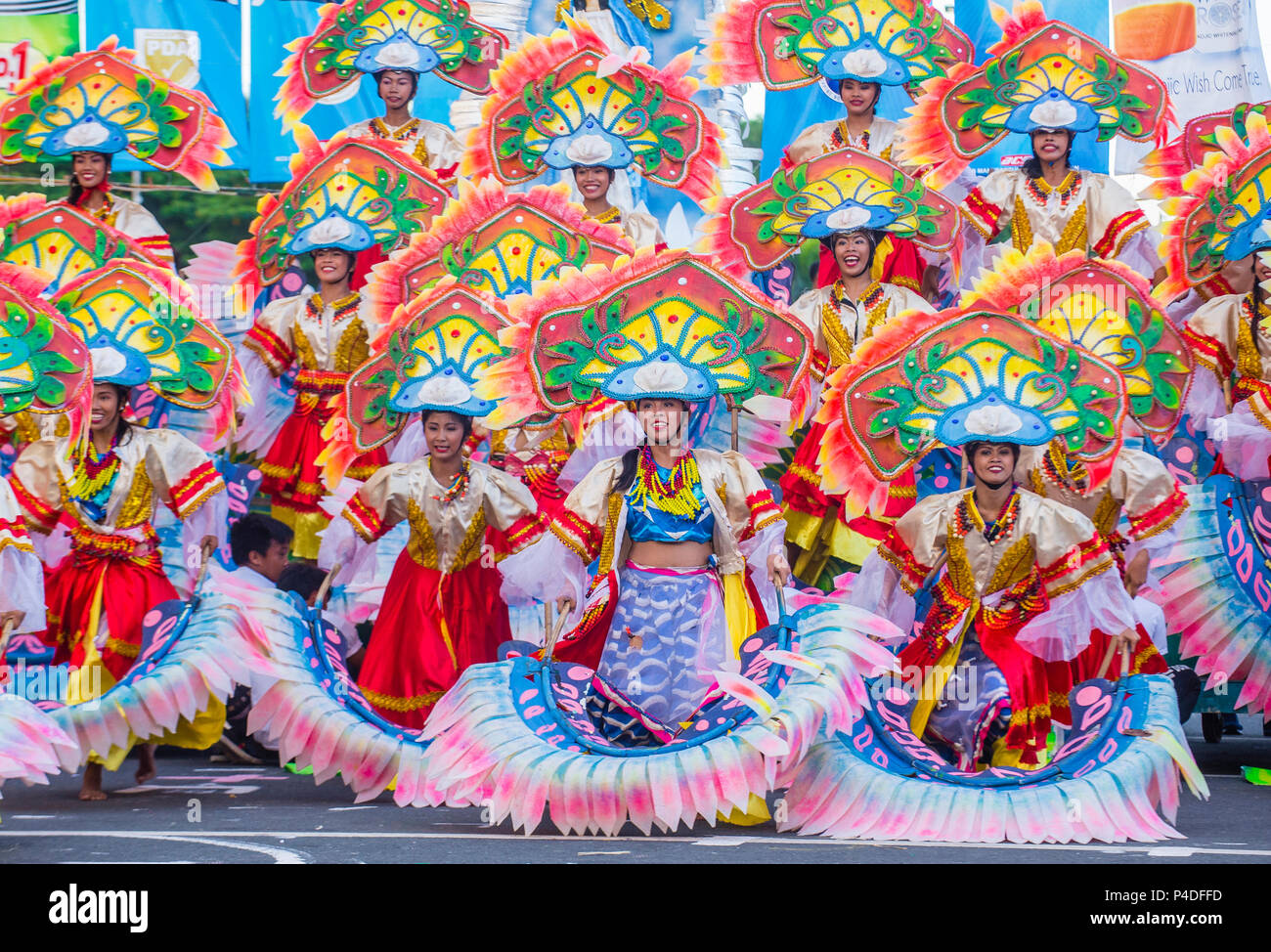 Participants in the Aliwan fiesta in Manila Philippines Stock Photo - Alamy