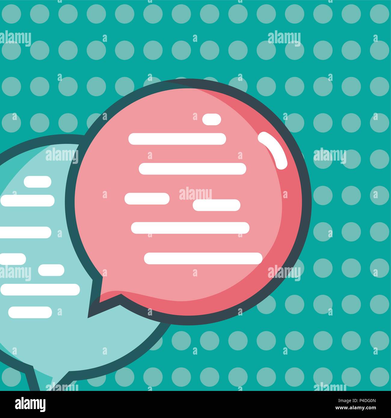 Chat bubbles cartoon Stock Vector Image & Art - Alamy