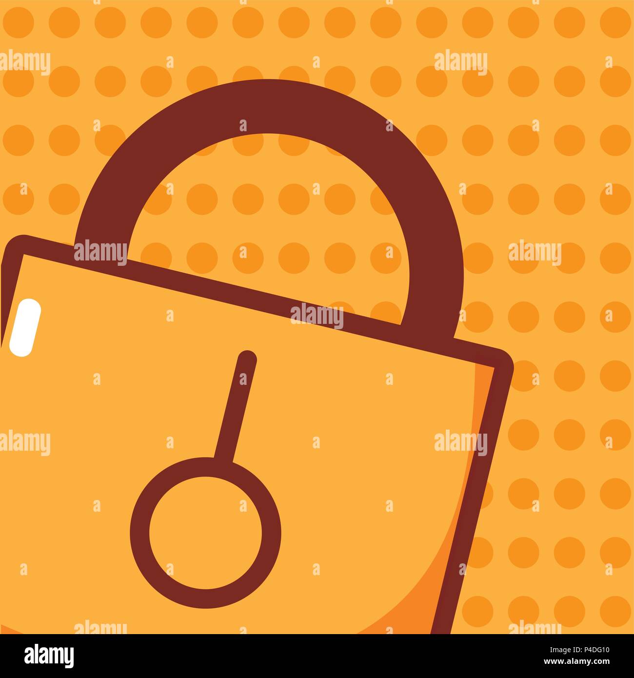 Security padlock cartoon Stock Vector Image & Art - Alamy