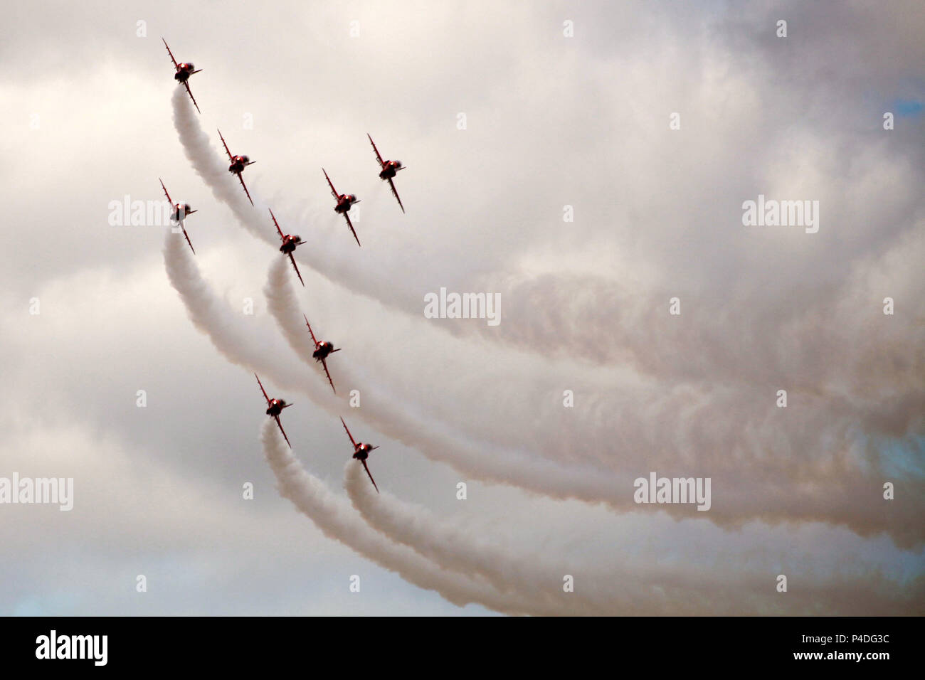 Red arrows jet runway hi-res stock photography and images - Alamy