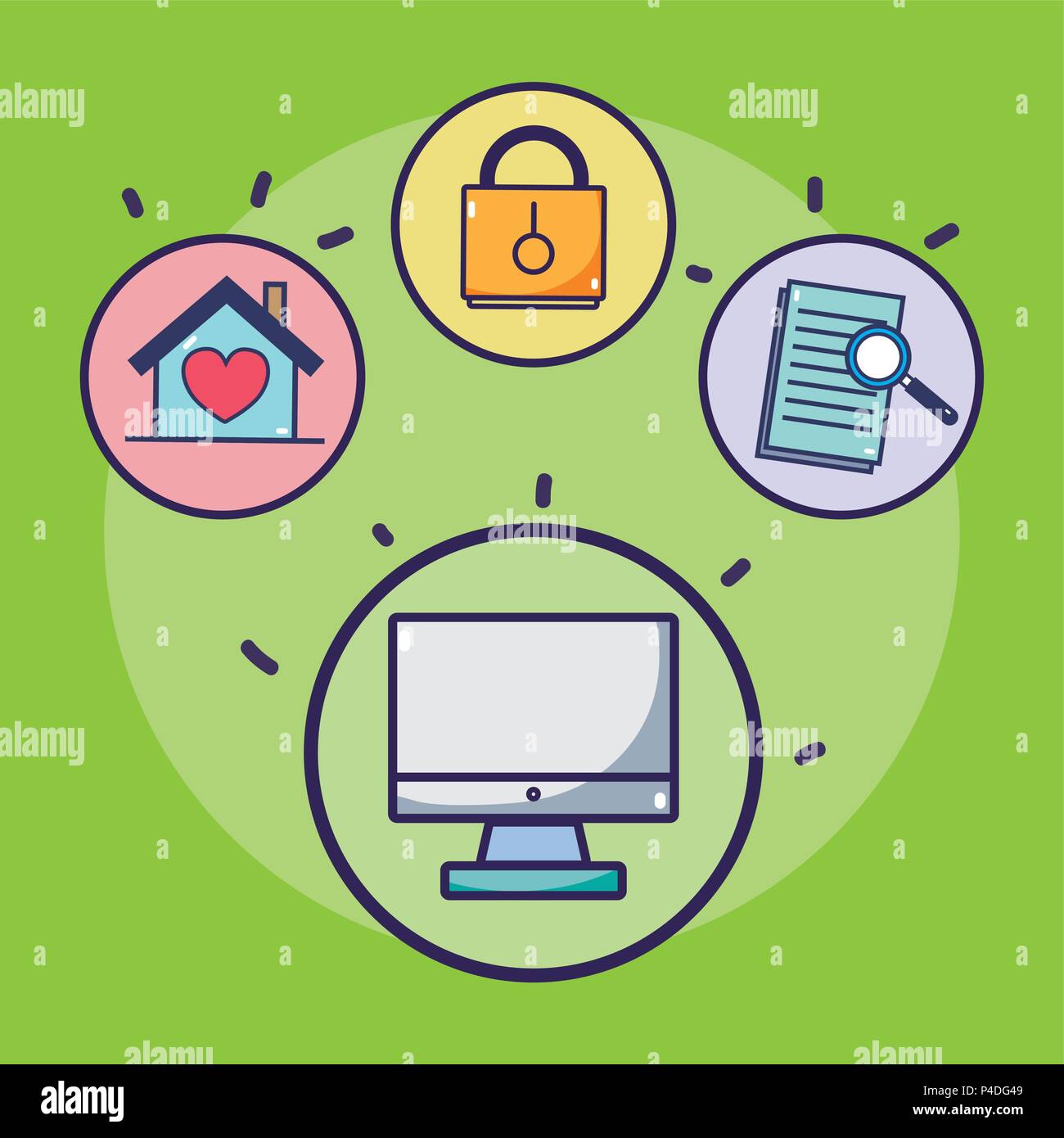 Real estate security Stock Vector Image & Art - Alamy