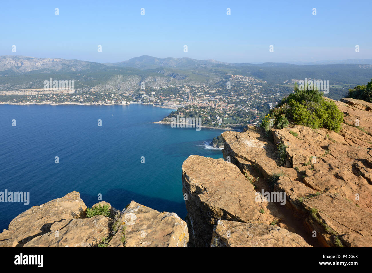 Cliff Top and Cliff Edge of Cap Canaille with View over Cassis ...