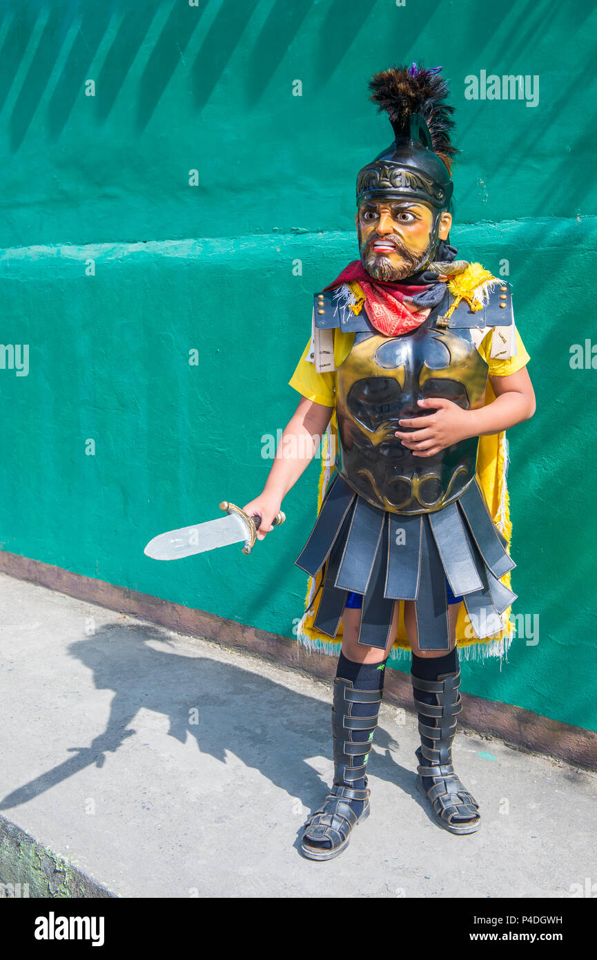 Participant in the Moriones festival in Boac Marinduque island the ...