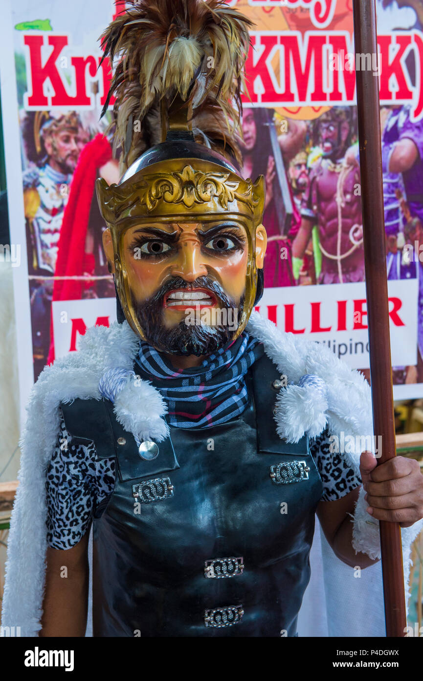 Participant in the Moriones festival in Boac Marinduque island the ...