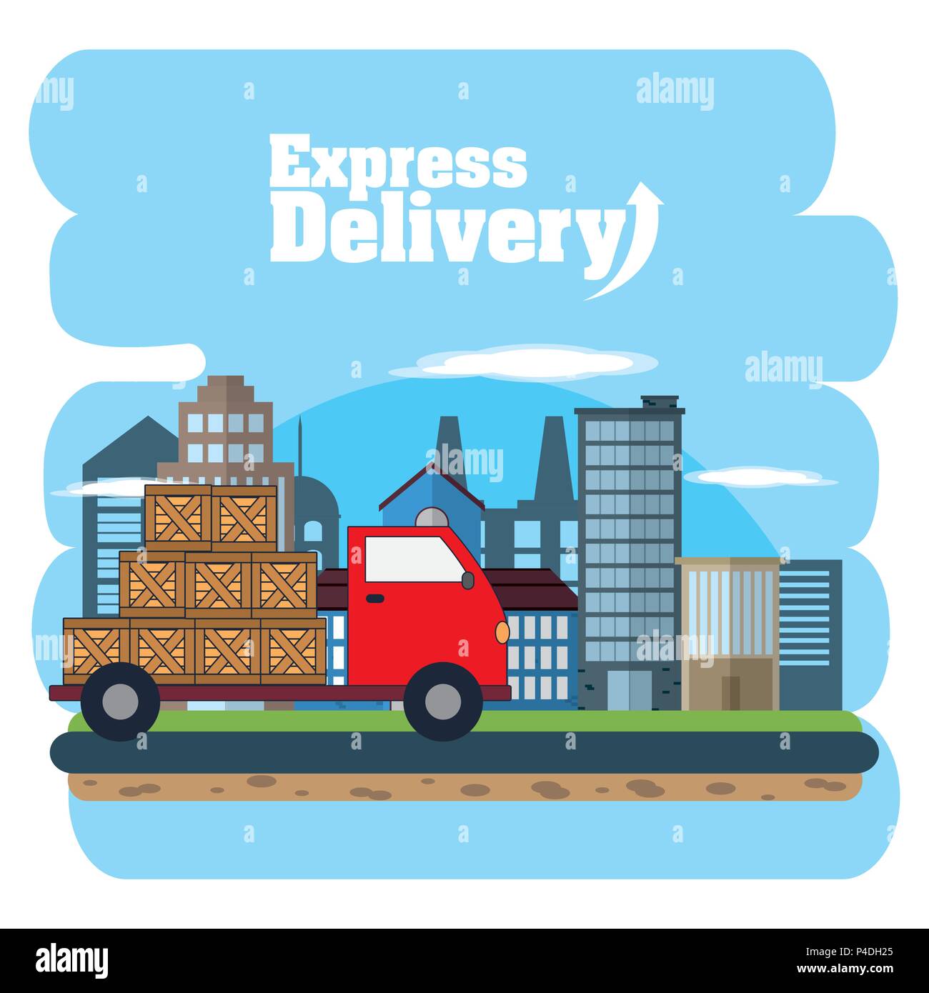 Express delivery concept Stock Vector Image & Art - Alamy