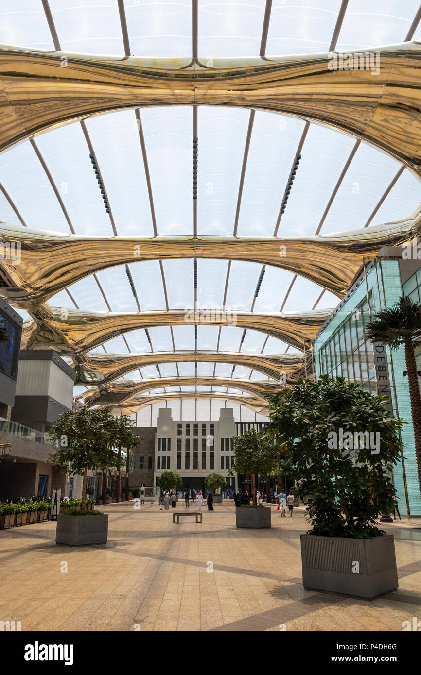 Interior of The Avenues shopping mall in Kuwait City, Kuwait Stock ...