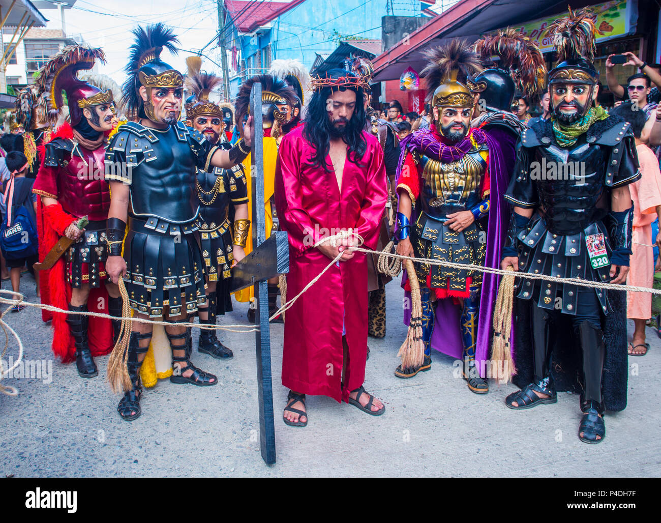 Participants in the Moriones festival in Boac Marinduque island the ...