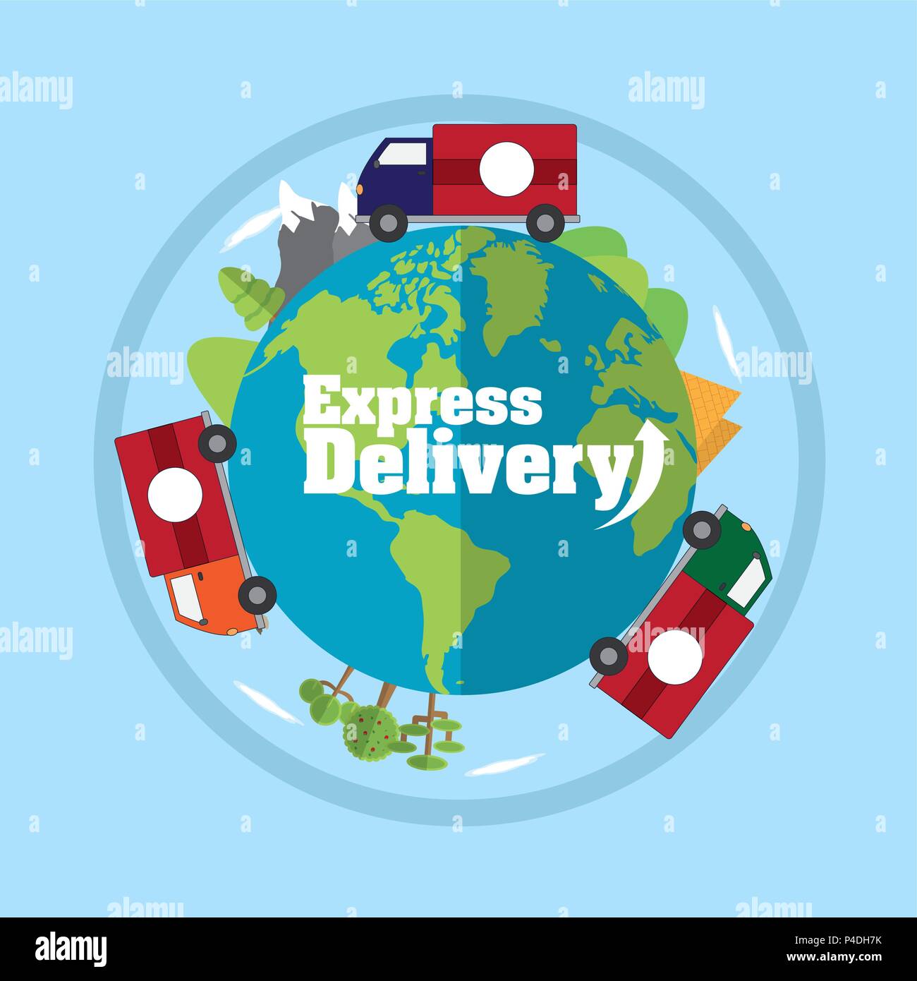 Express delivery concept Stock Vector Image & Art - Alamy