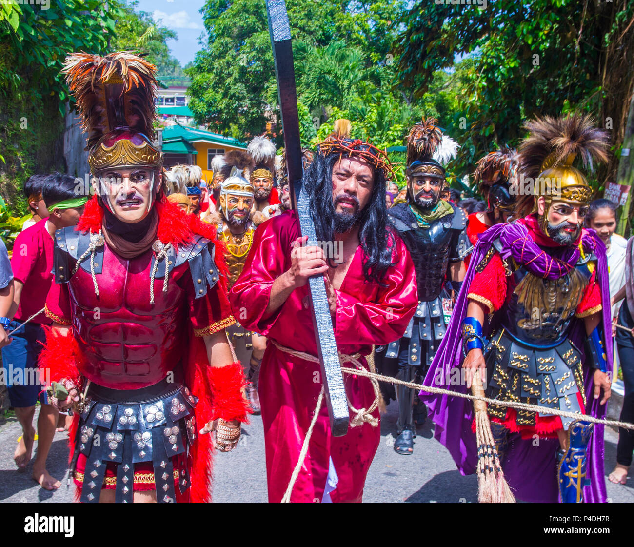 Participants in the Moriones festival in Boac Marinduque island the Philippines Stock Photo - Alamy