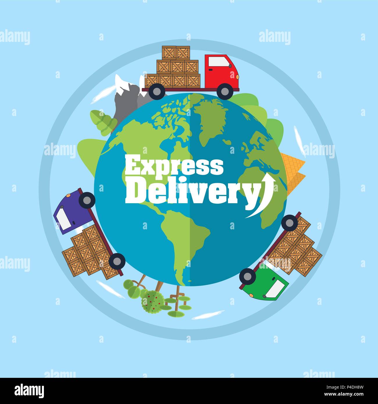 Express delivery concept Stock Vector Image & Art - Alamy