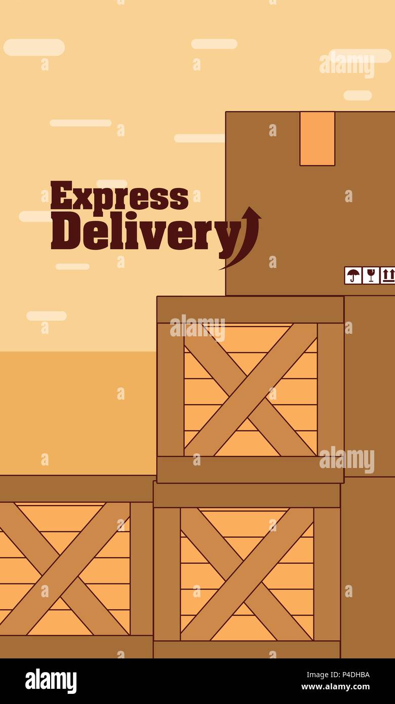 Express delivery concept Stock Vector Image & Art - Alamy