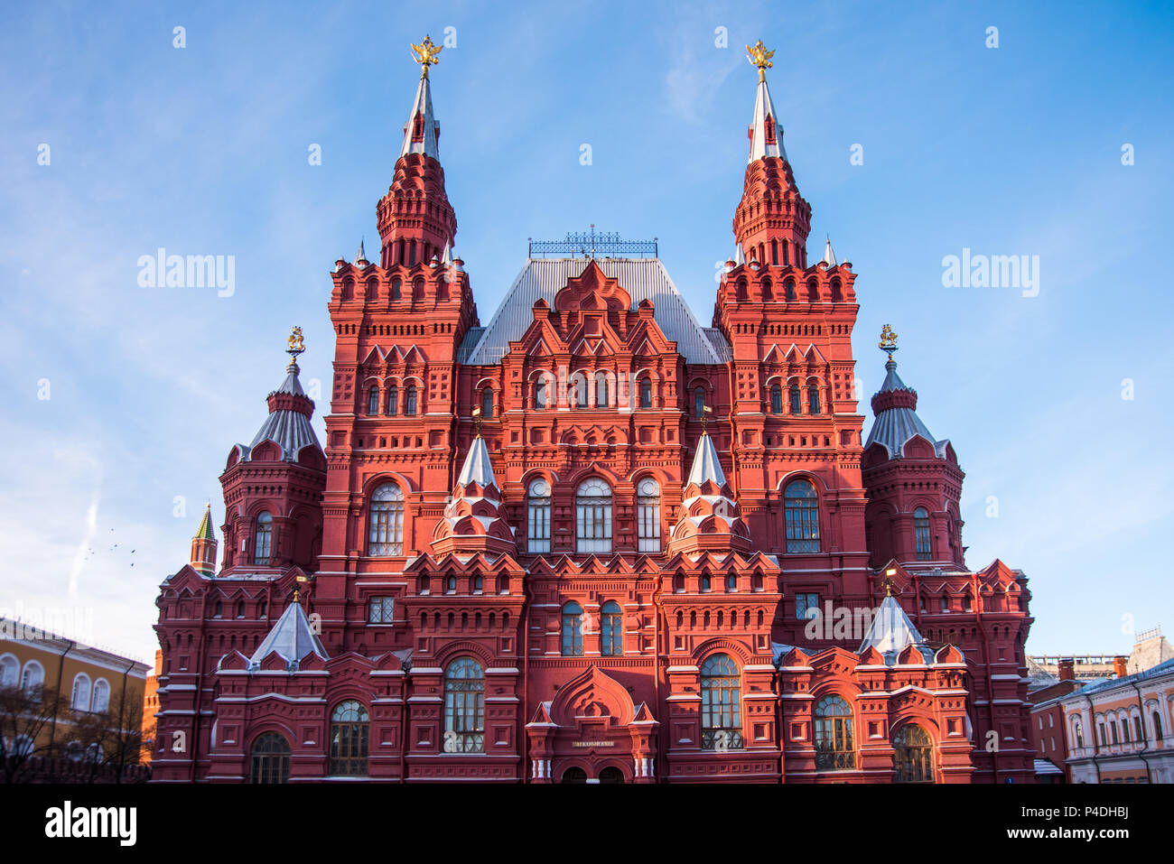 State Historical Museum on Red Square, view from Manezhnaya Square ...