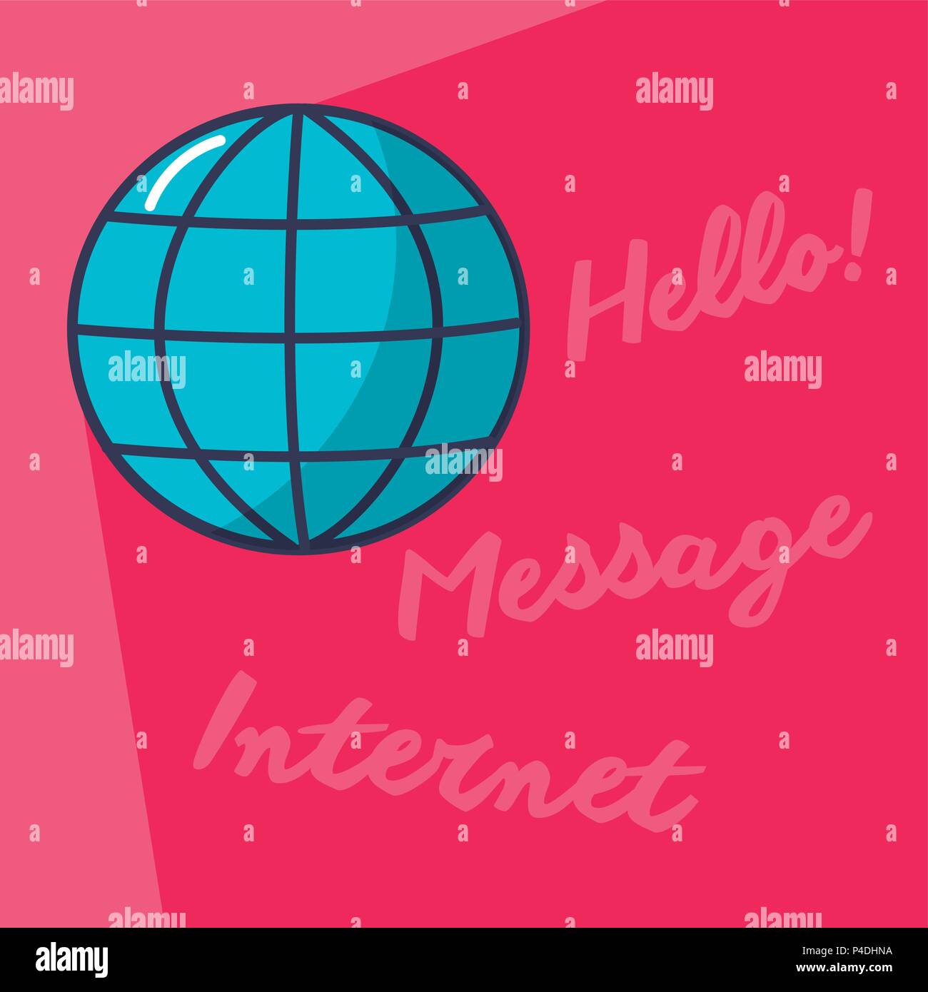 Sphere with text hello hi-res stock photography and images - Alamy