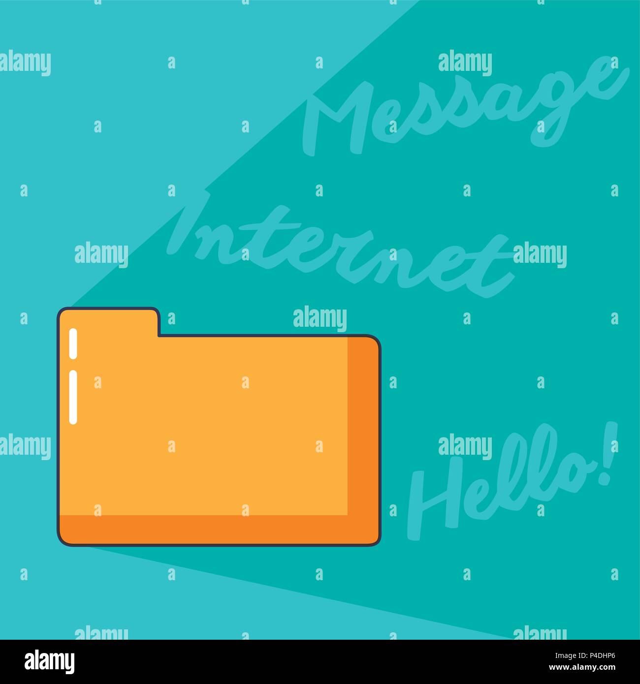 Hello internet and message Stock Vector Image & Art - Alamy