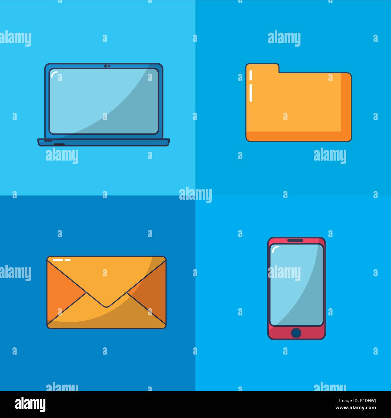 Email and technology Stock Vector Image & Art - Alamy