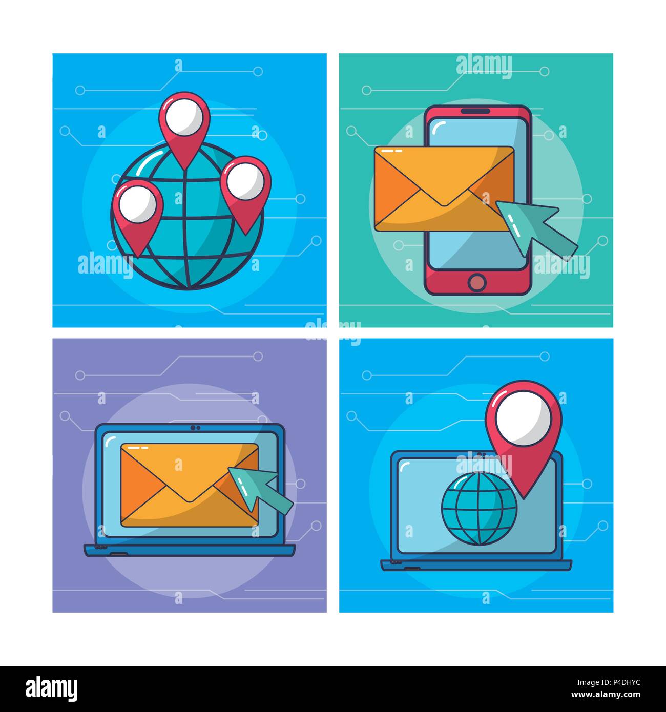 Multimedia and internet Stock Vector Image & Art - Alamy