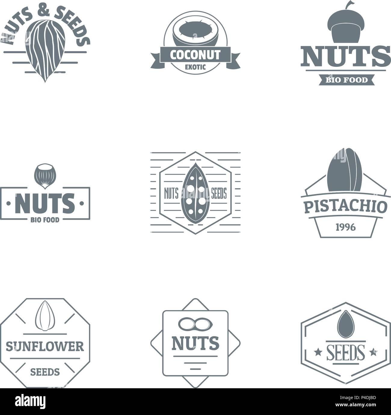 Hazel grove logo set, simple style Stock Vector Image & Art - Alamy