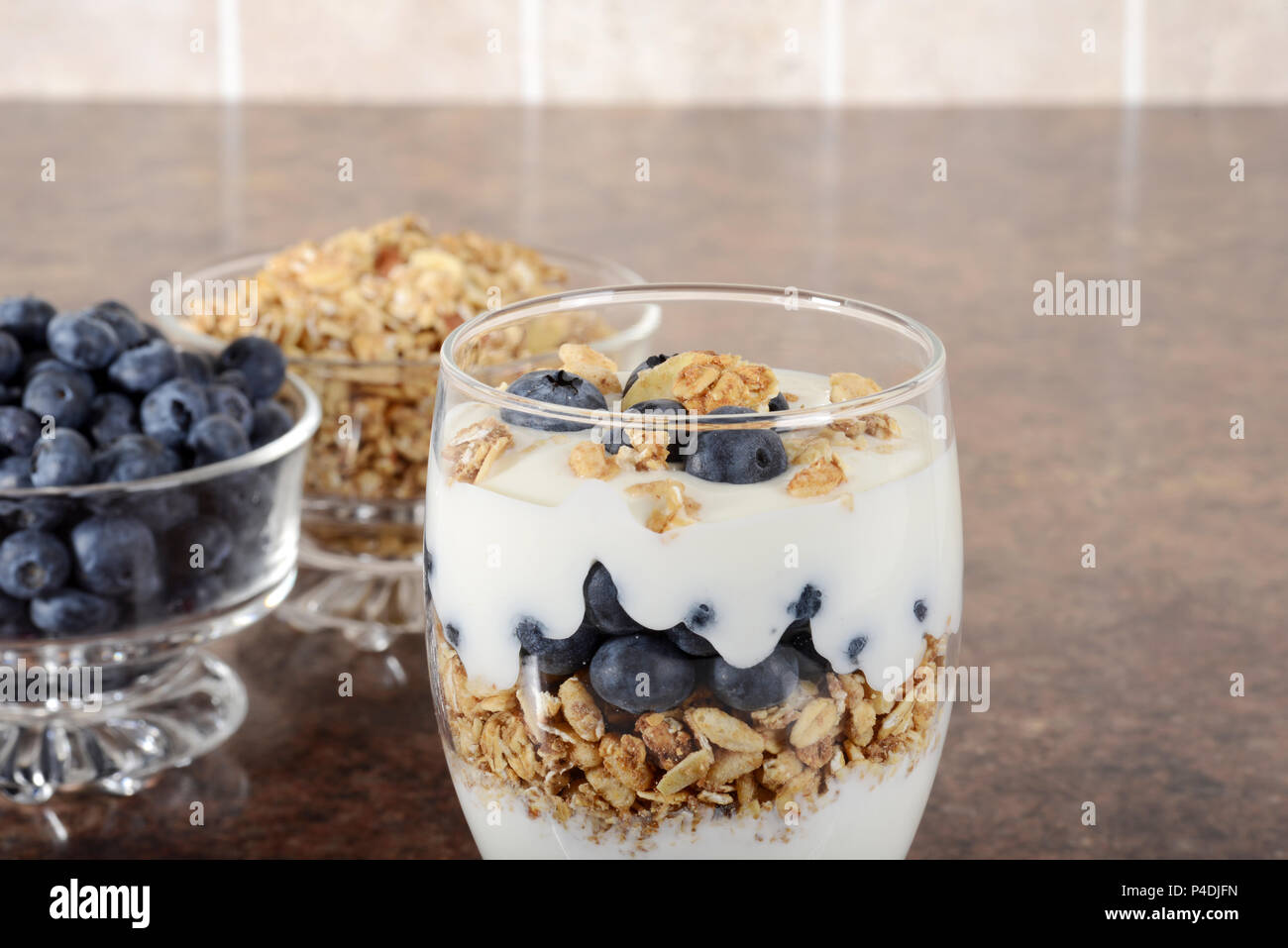 Blueberry yogurt layer hi-res stock photography and images - Alamy