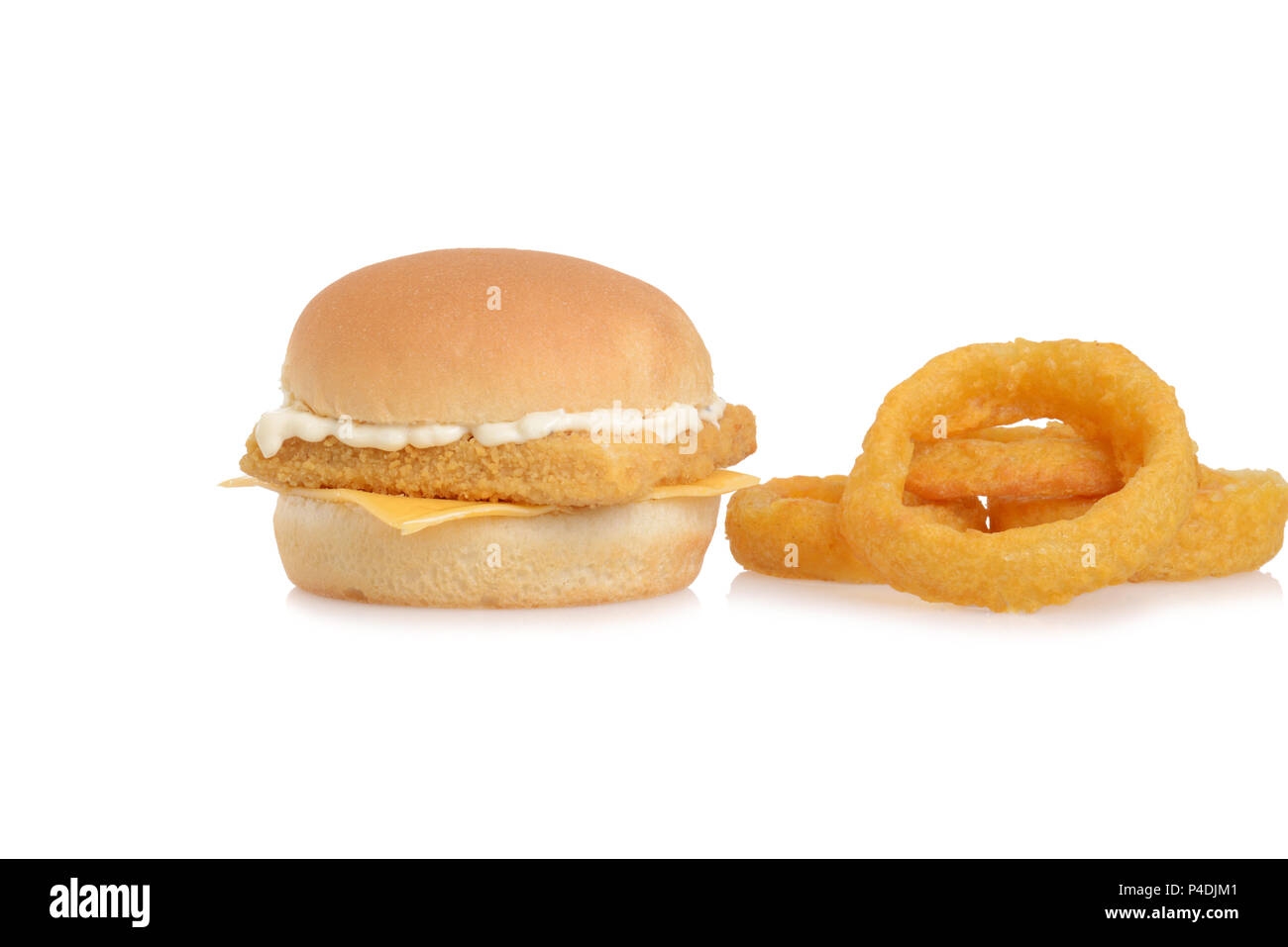 Grilled onion rings Cut Out Stock Images & Pictures - Alamy