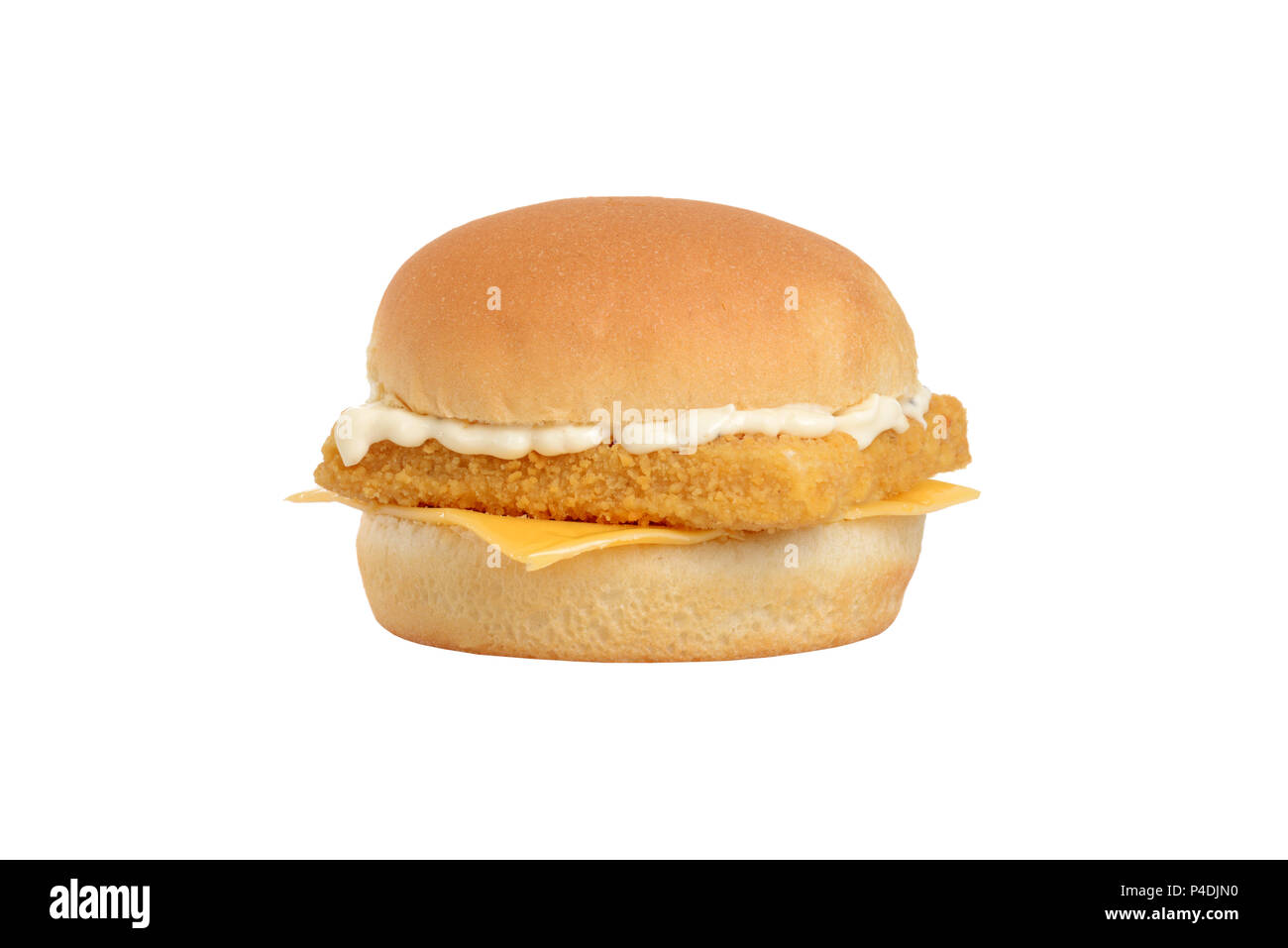 isolated fillet fish sandwich with tartar sauce Stock Photo - Alamy