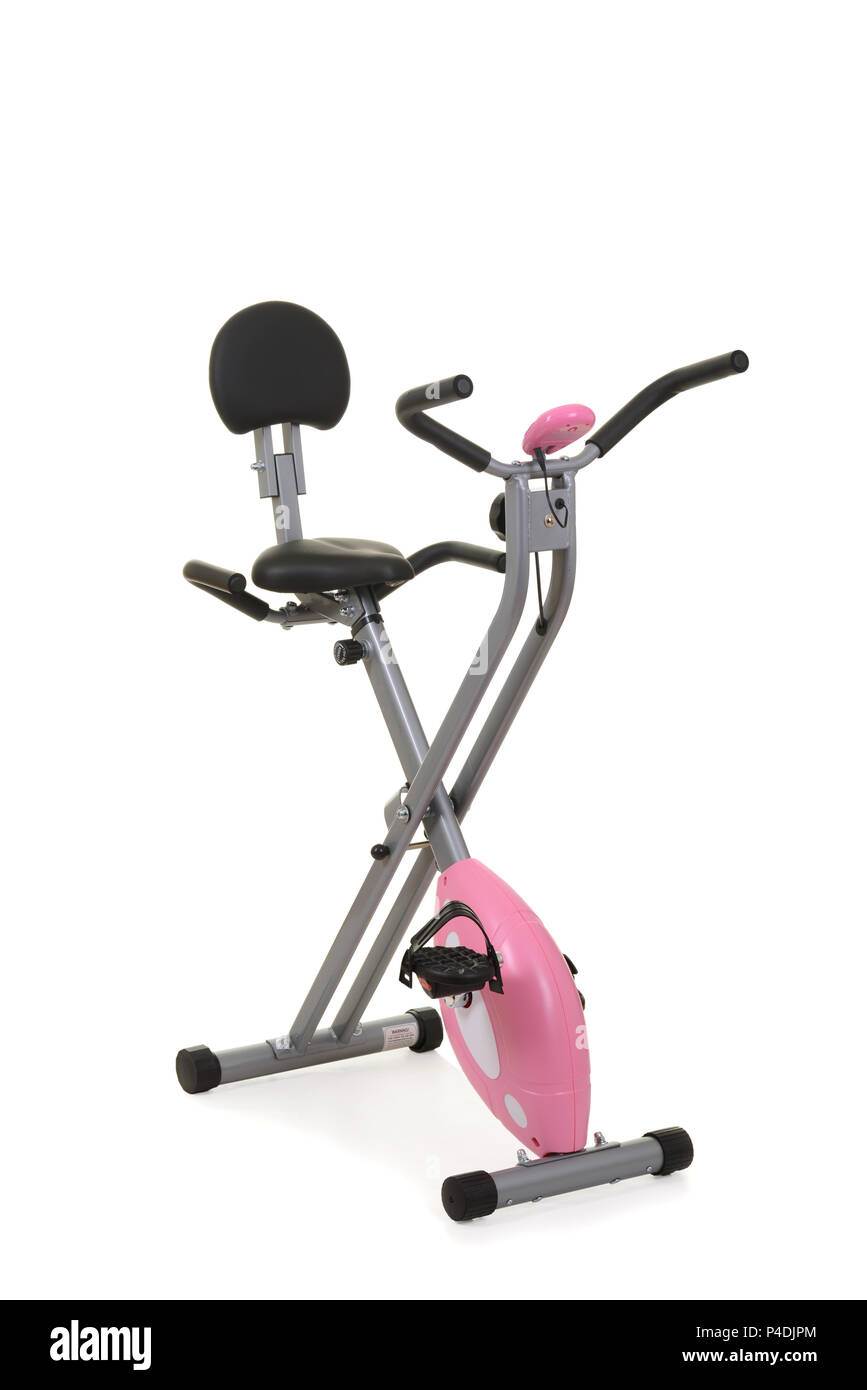 pink and grey exercise bike Stock Photo - Alamy
