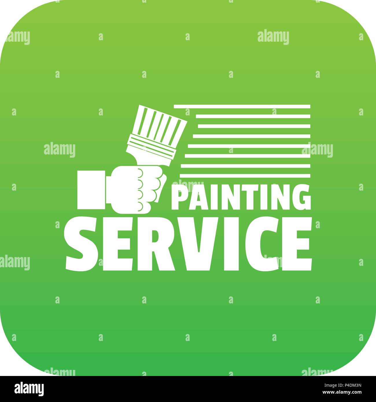 Painting service icon green vector Stock Vector Image & Art - Alamy