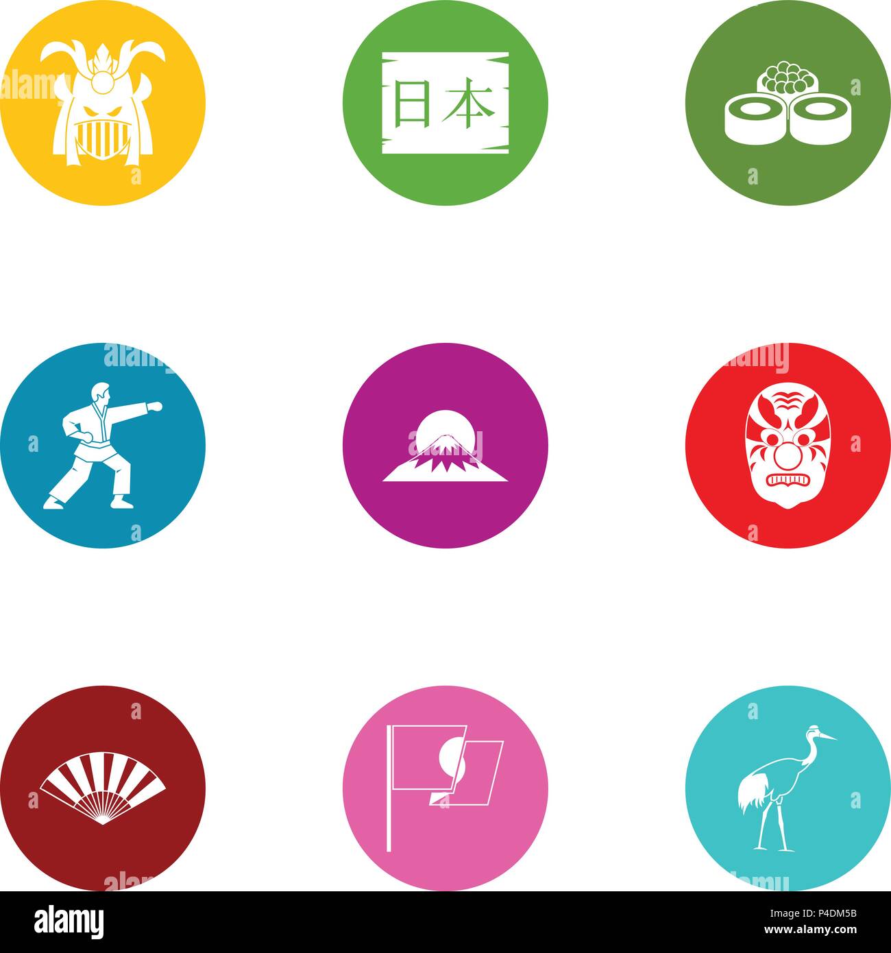 Struggle icons set, flat style Stock Vector Image & Art - Alamy