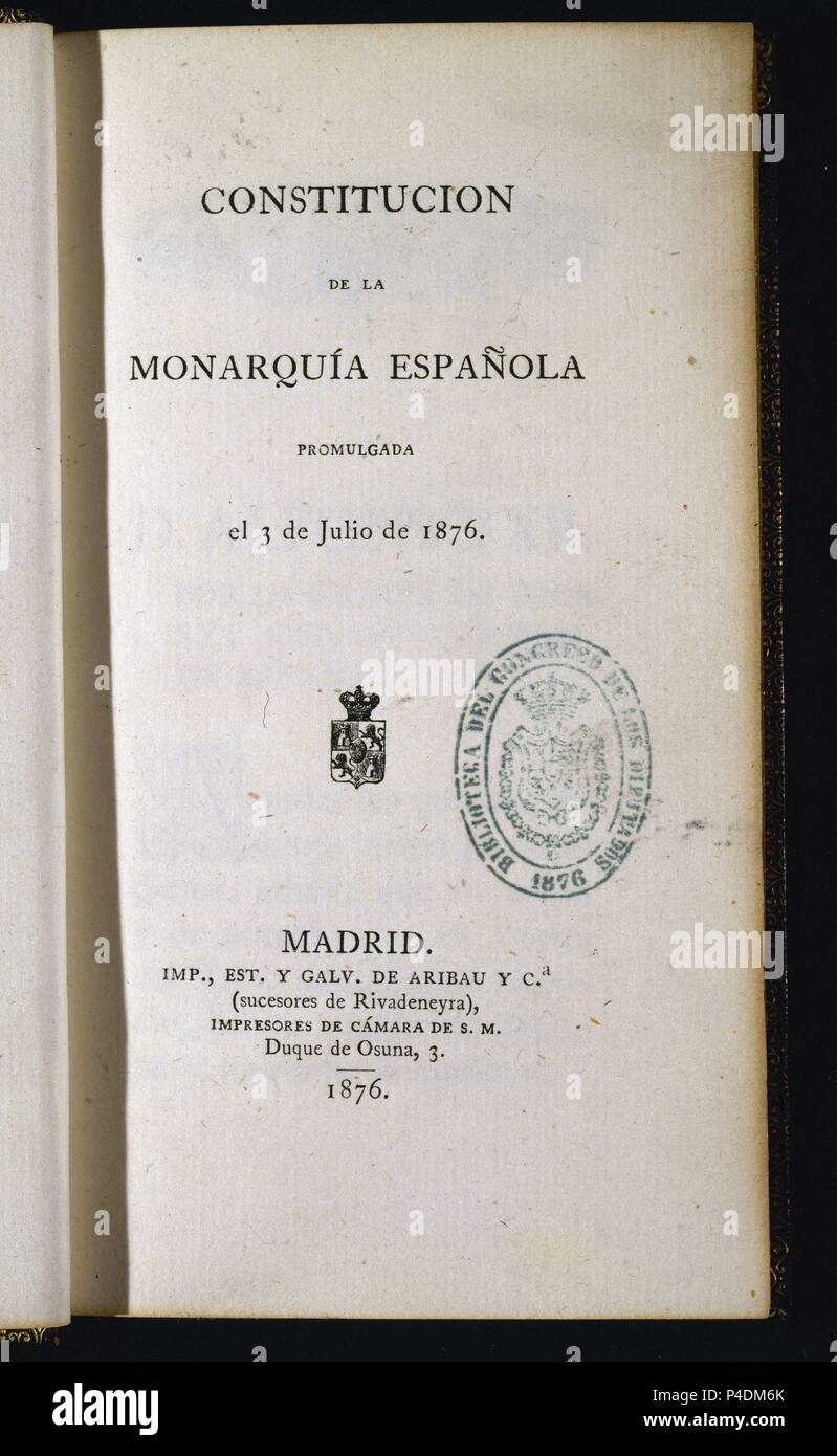 Constitucion espanola hi-res stock photography and images - Alamy