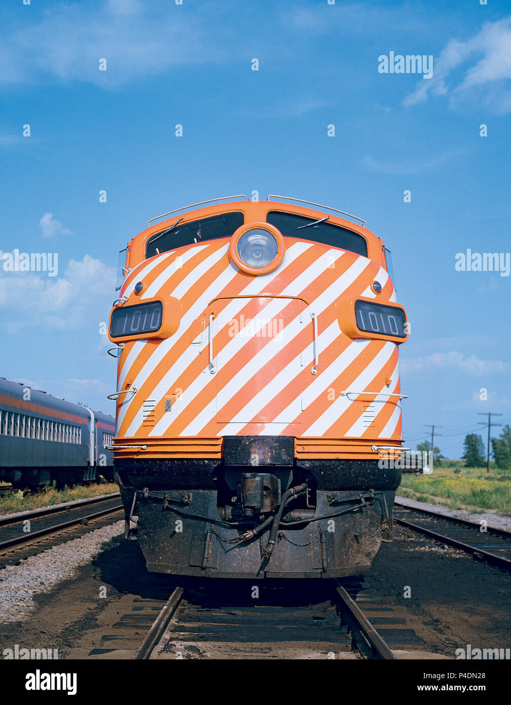 Orange locomotive hi-res stock photography and images - Alamy