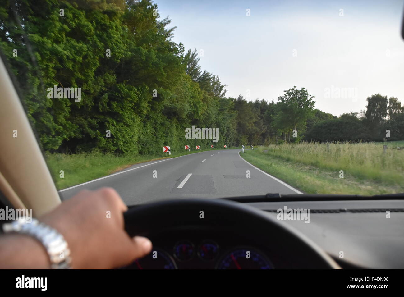 Driver view motorway hi-res stock photography and images - Alamy