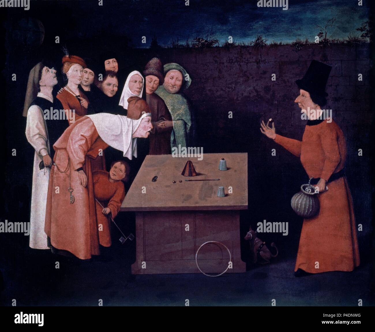 Hieronymus bosch painting the conjurer hi-res stock photography and ...