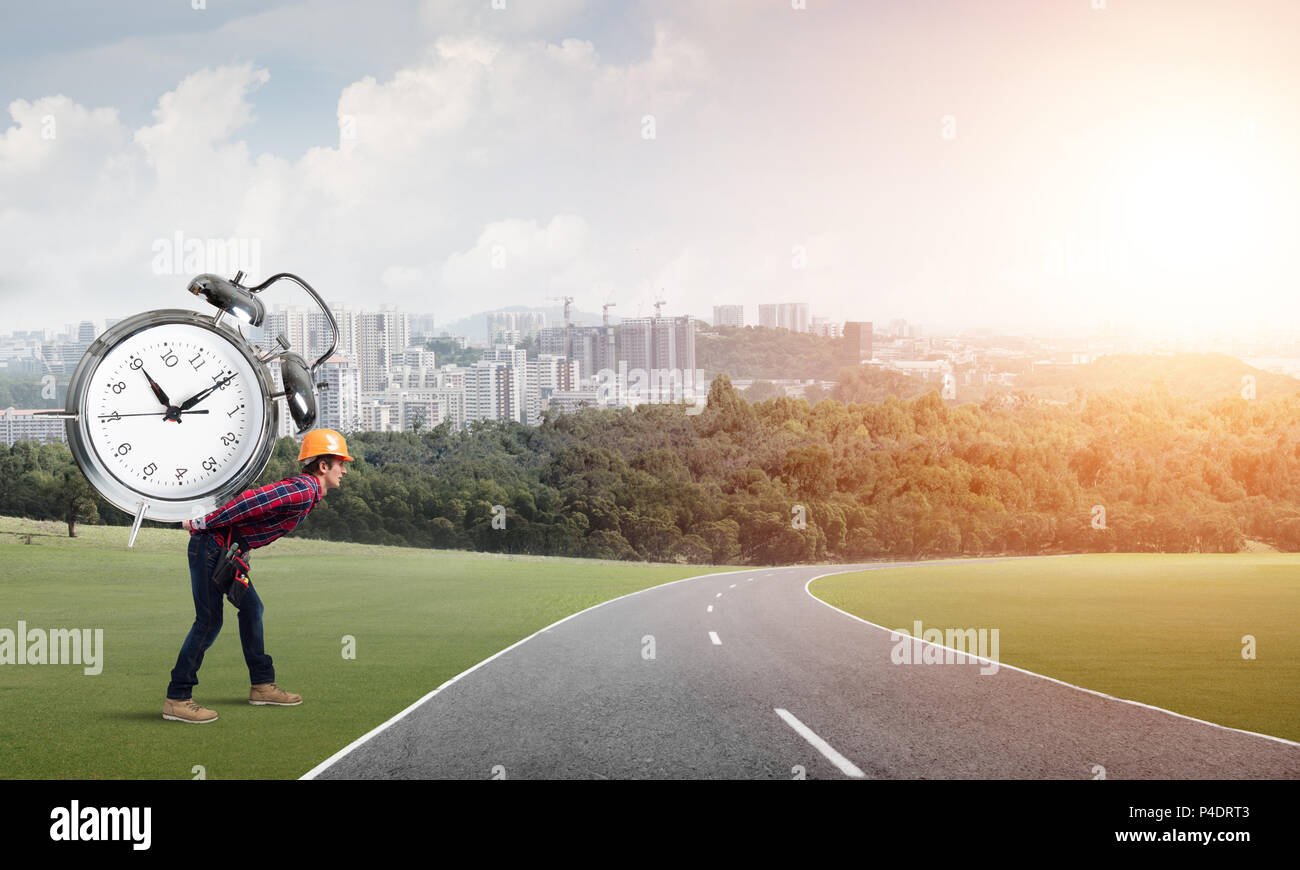 Construction contract deadline Stock Photo - Alamy