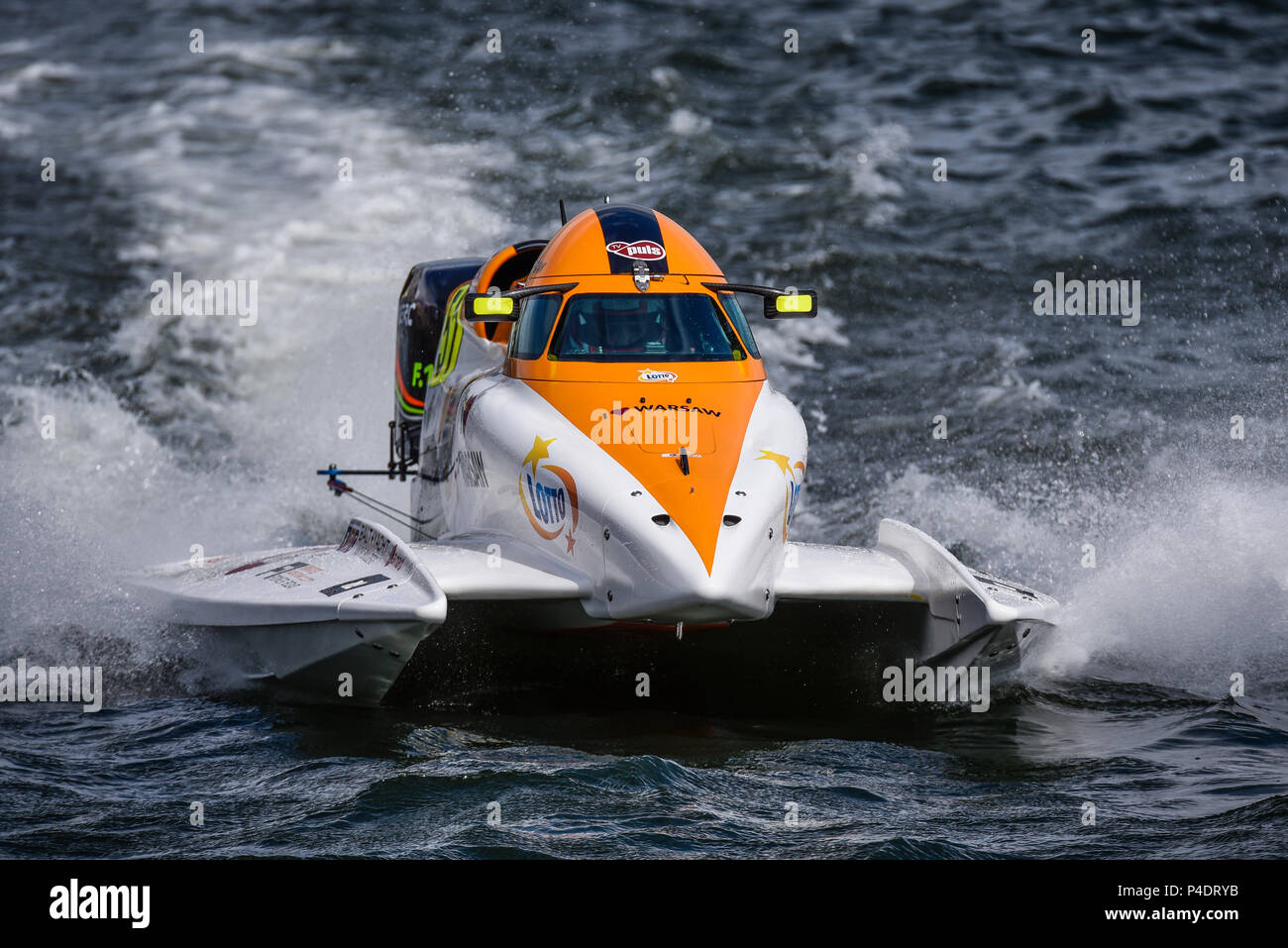 Bartek Marszalek of Emirates Racing Team racing in the F1H2O Formula 1 ...