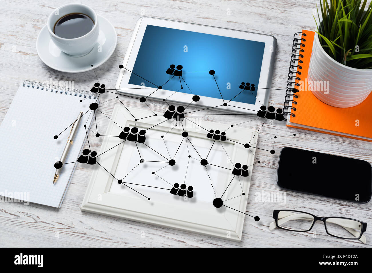 Networking and social communication concepts Stock Photo - Alamy