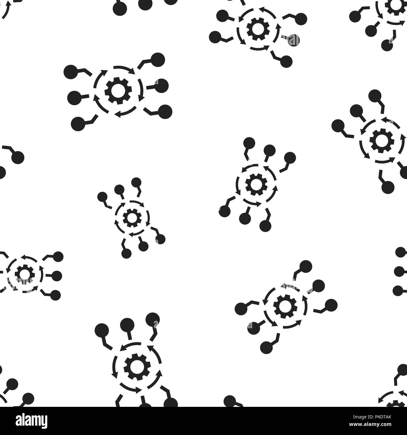 Algorithm Api Software Icon Seamless Pattern Background Business Concept Vector Illustration