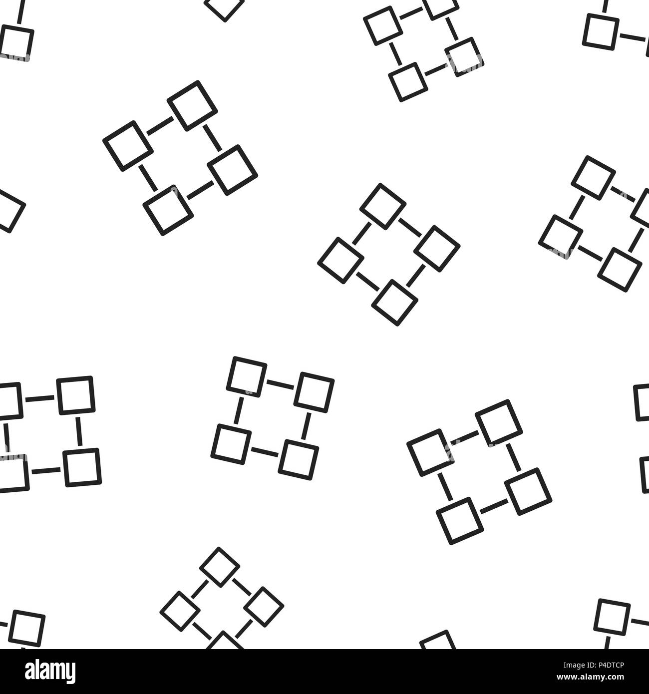 Blockchain technology icon seamless pattern background. Business ...